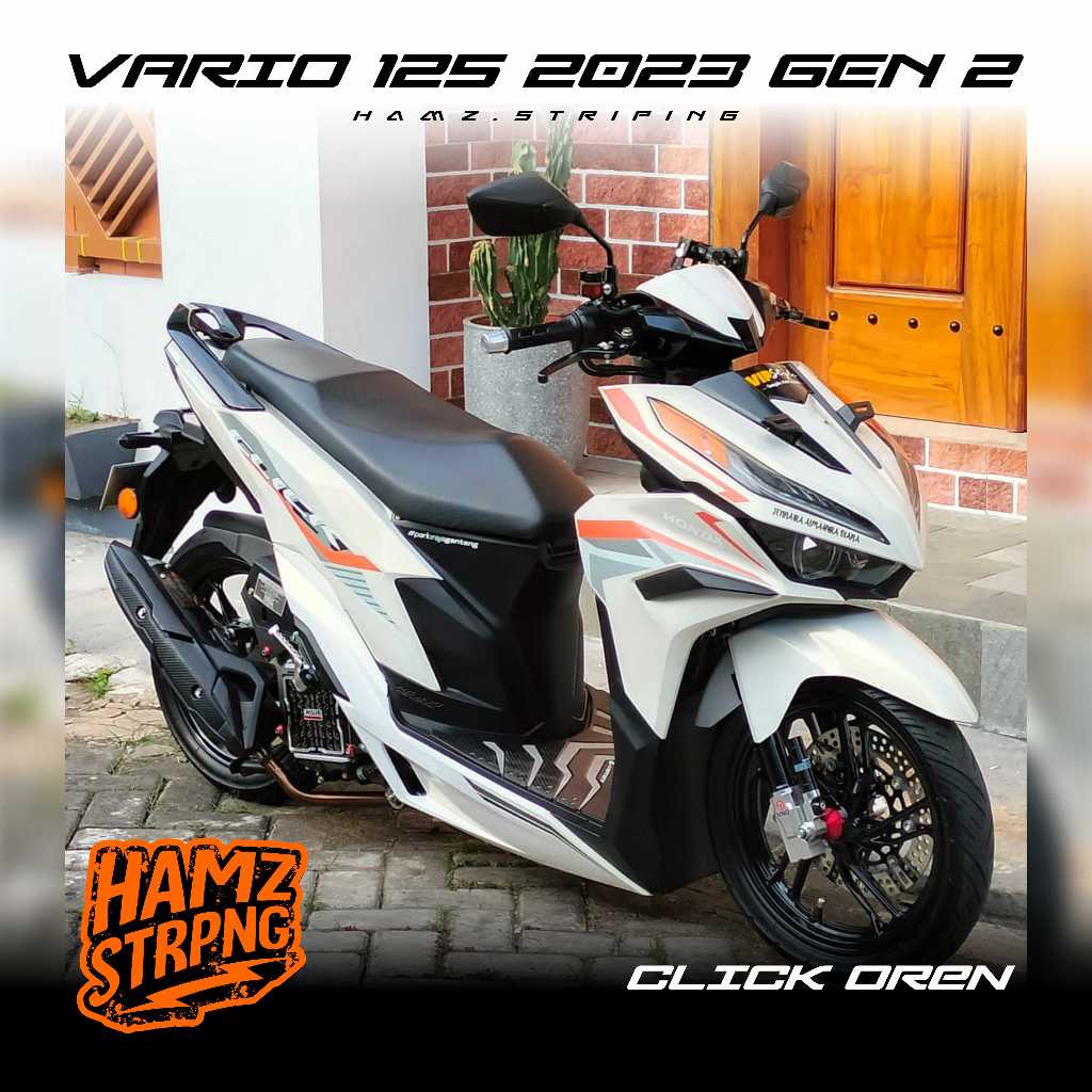 Jual Striping Transparan Vario GEN 2 2023 125 Thailand Font CLICK | Shopee Indonesia