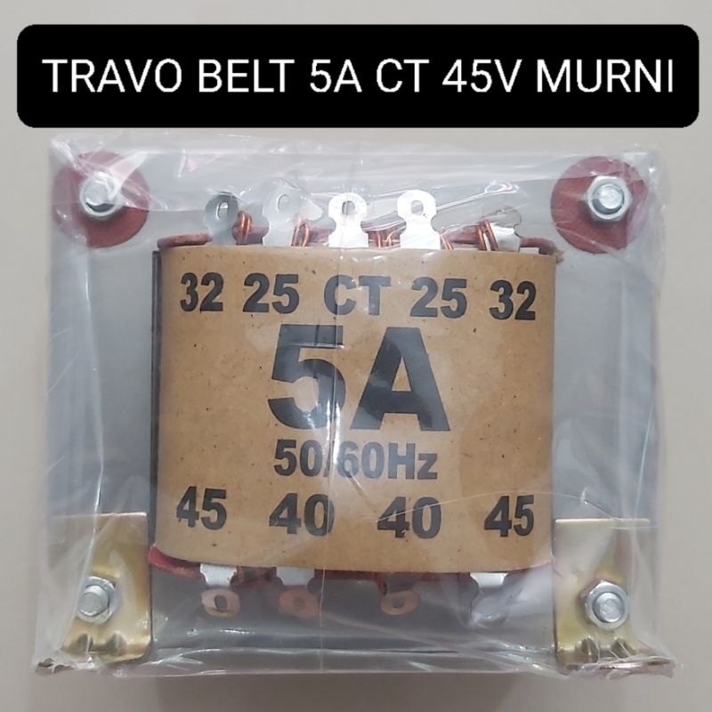 Jual BELT Travo 5A CT 45 Volt Besar MURNI Trafo 5 Amper Tembaga ...
