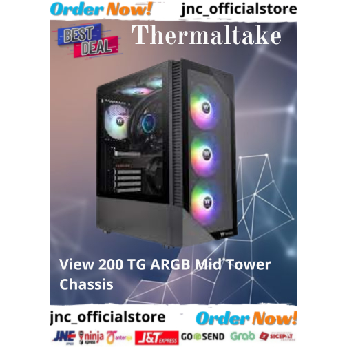 Jual PC View 200 TG ARGB Mid Tower Chassis CUSTOM | Shopee Indonesia