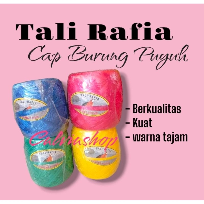Jual tali rafia rumput jepang cap burung puyuh 1/2 kg | Shopee Indonesia