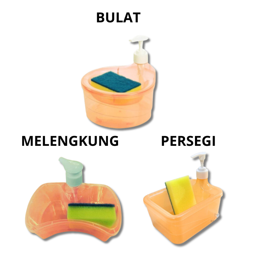 Jual [Bisa COD] NEW Tempat Sabun Bulat Persegi Oval Melengkung 1000ml ...