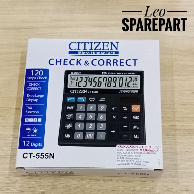 Jual Kalkulator citizen ct 555n | Shopee Indonesia