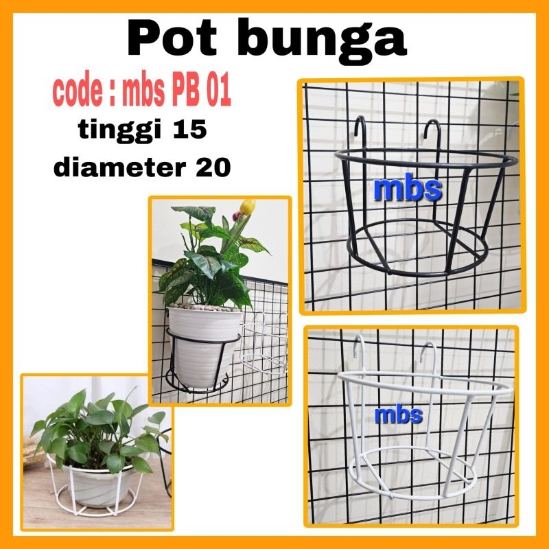 Jual Rak pot bunga pagar balkon rak pot bunga vertikal garden | Shopee ...