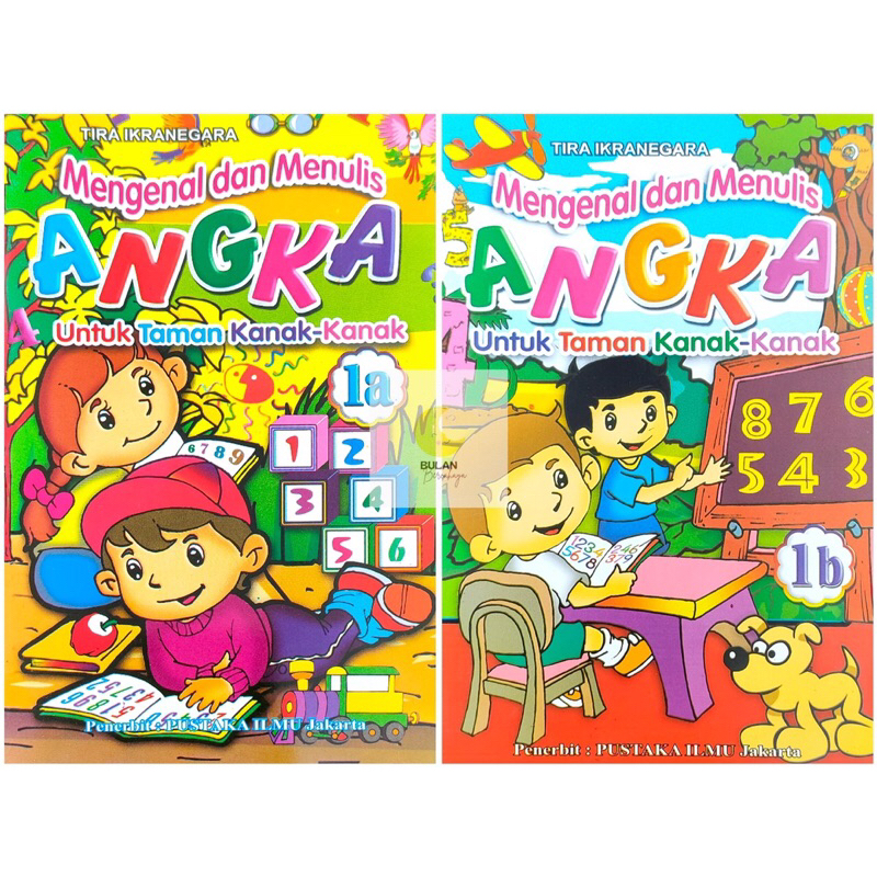 Jual Buku Anak TK PAUD PRA SD Mengenal dan Menulis Angka 1a 1b | Shopee ...