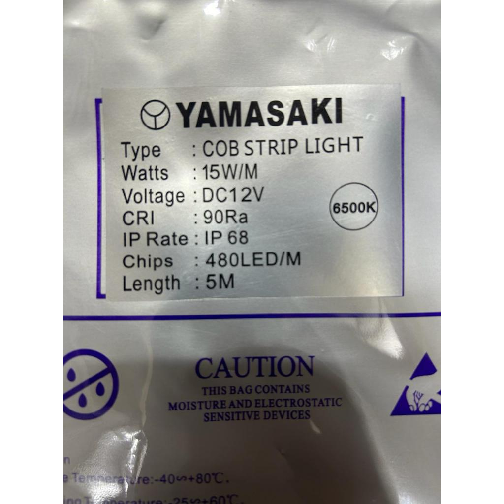 Jual Yamasaki Lampu LED Stripe COB IP68 320 LED 5M DC 24V Cahaya 3000k ...