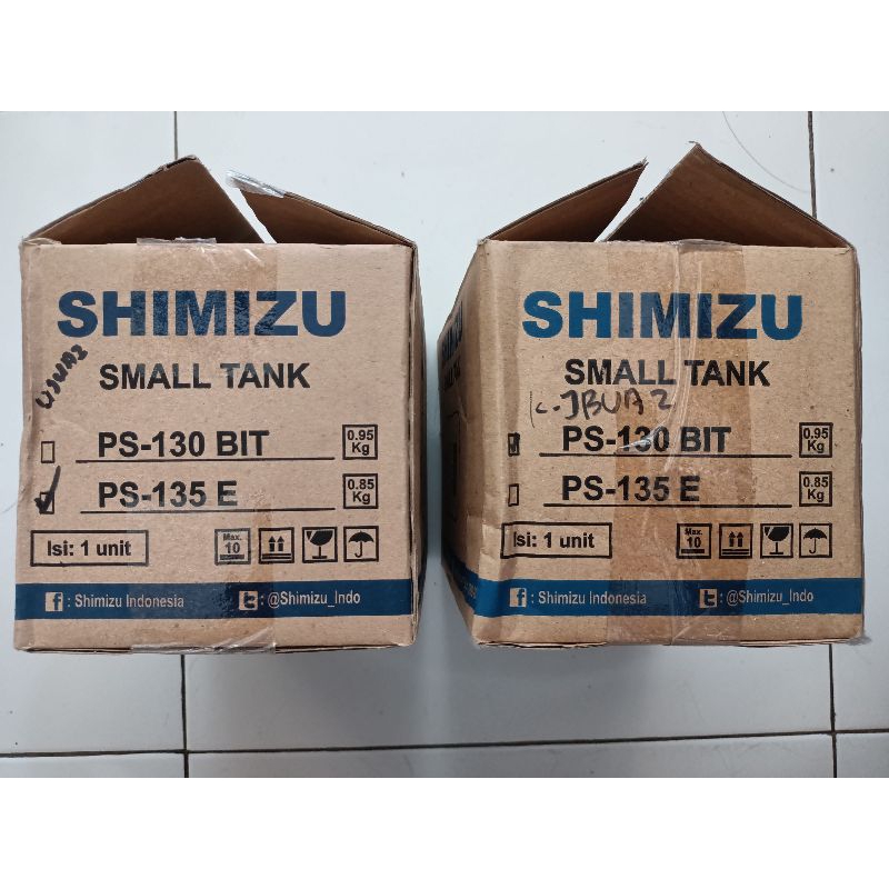 Jual Tabung Tangki Pompa Air SHIMIZU Small Tank PS-135 PS 135 E & PS ...