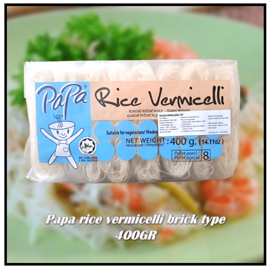 Jual Papa rice vermicelli brick type 400g | Shopee Indonesia