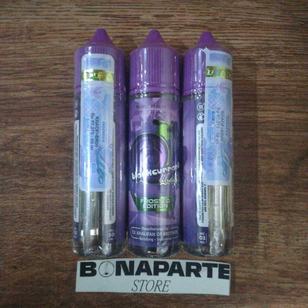Jual Blackcurrant Khalifa Premium Liquid Lokal CUKAI 2024 | Shopee ...