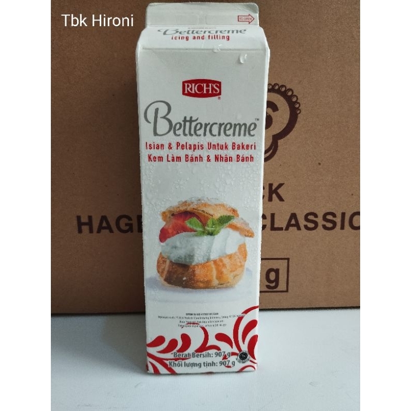Jual Whipping Bettercreme Richs 907ml | Shopee Indonesia
