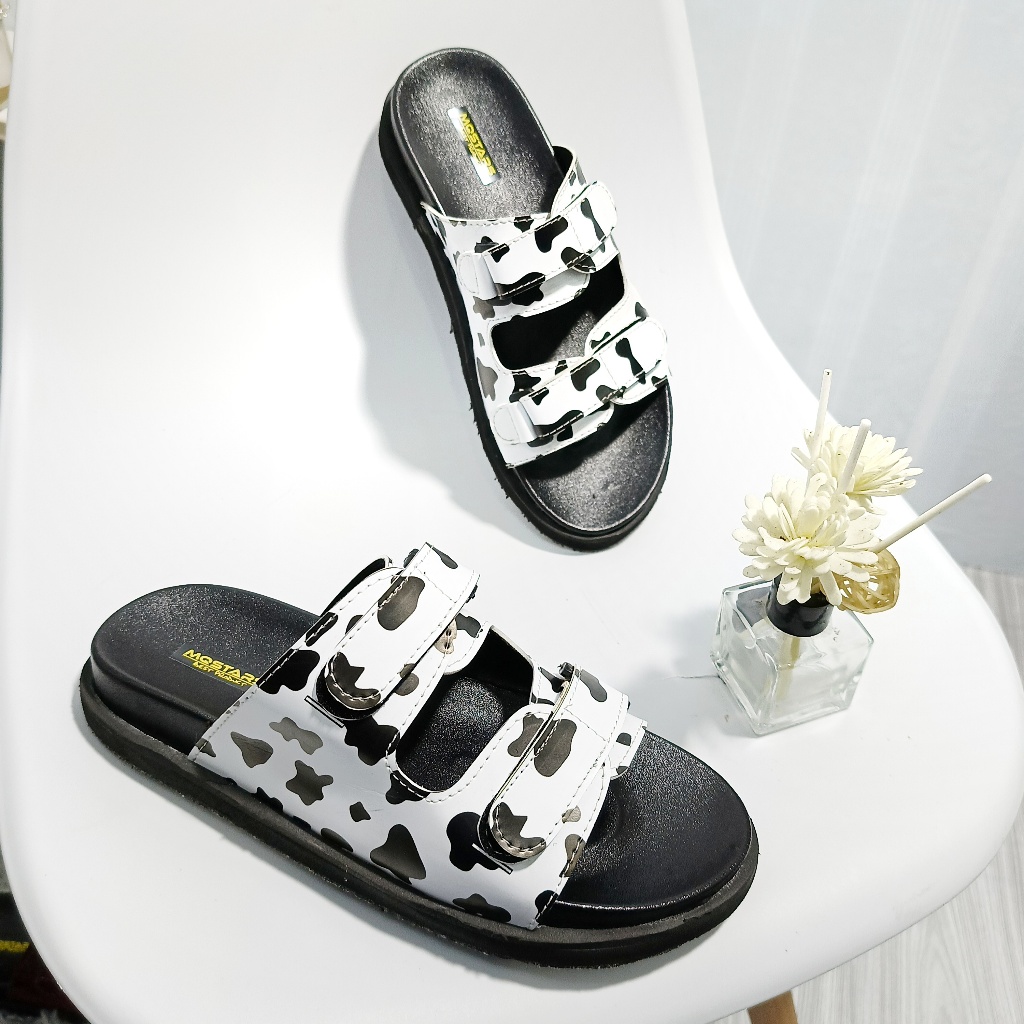 Jual Sandal Wanita Vintage Woody Rainbow Platform Strap 2 Sendal Lucu ...