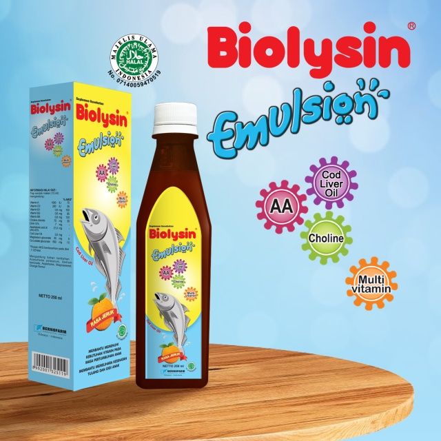Jual BIOLYSIN EMULSION SIRUP Suplemen Multivitamin Penambah Nafsu Makan ...