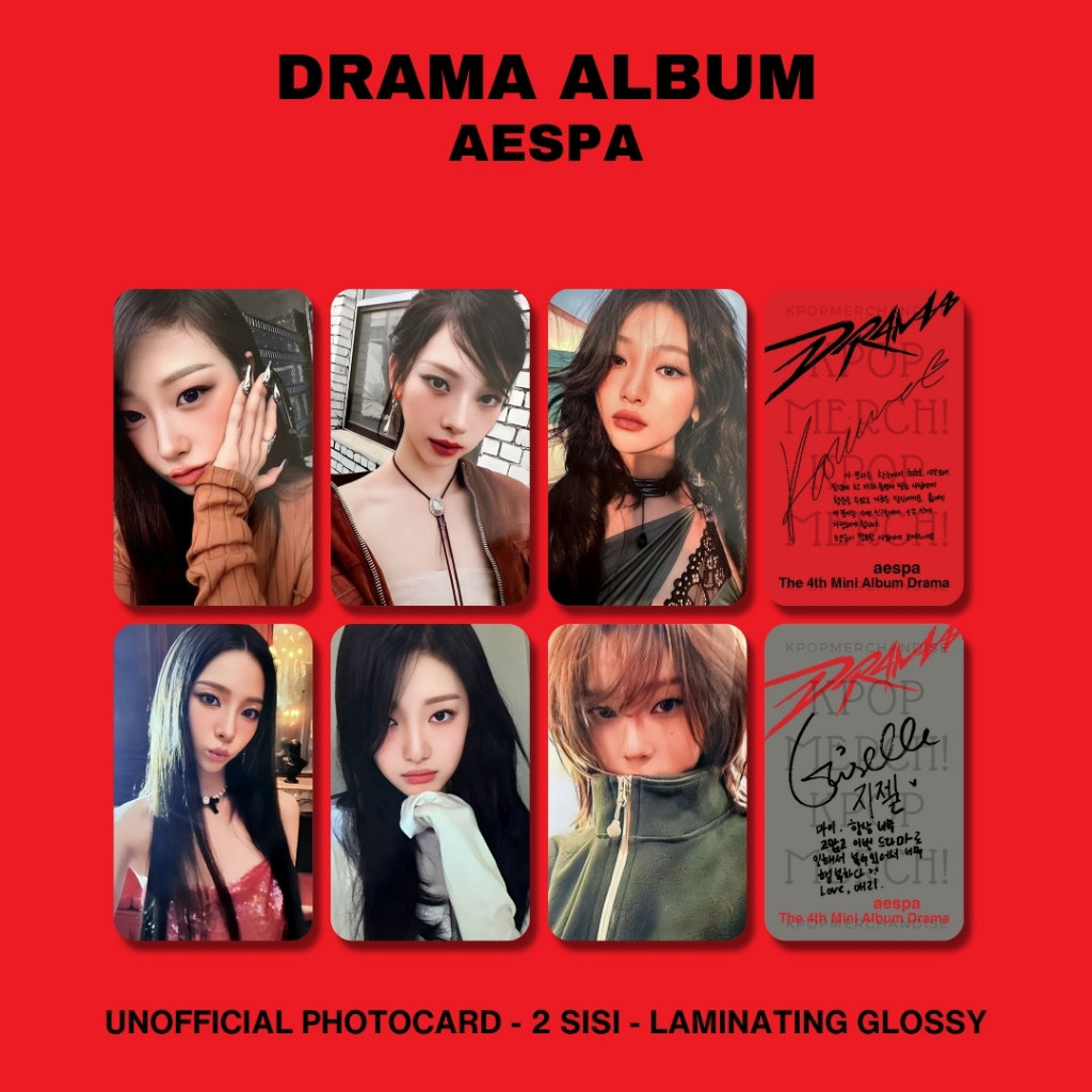 Jual photocard aespa drama album premium pc scene giant sequence ...