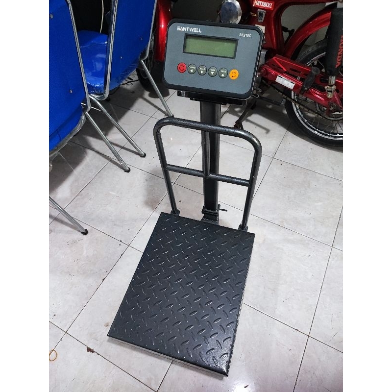 Jual timbangan duduk digital santwell kap 100kg-750kg platform bordes ...
