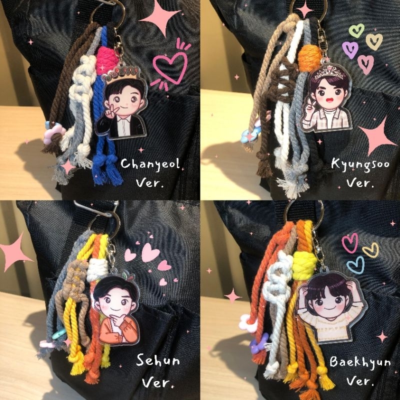 Jual Ready stock Keychain EXO | Keyring EXO | Keychain Kpop | Keychain ...