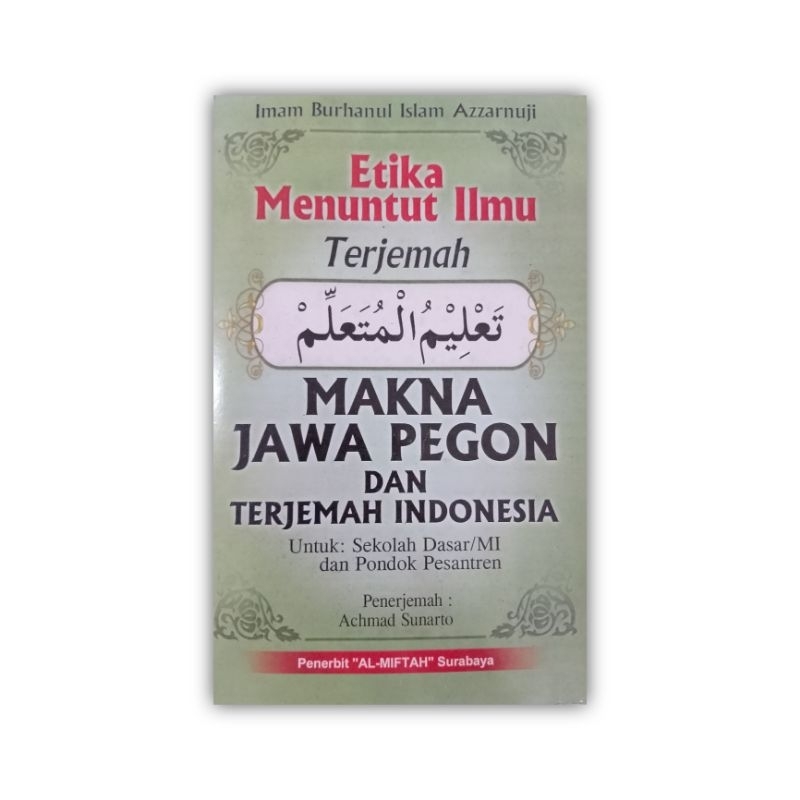 Jual Etika Menuntut Ilmu Terjemah Talim Mutaalim Makna Jawa Pegon dan ...