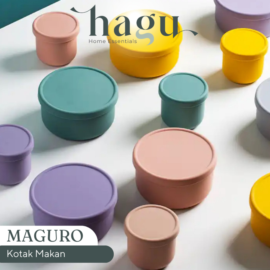 Jual 【HAGU】MAGURO Penyimpanan Makanan Silicon Tempat Food Aesthetic ...