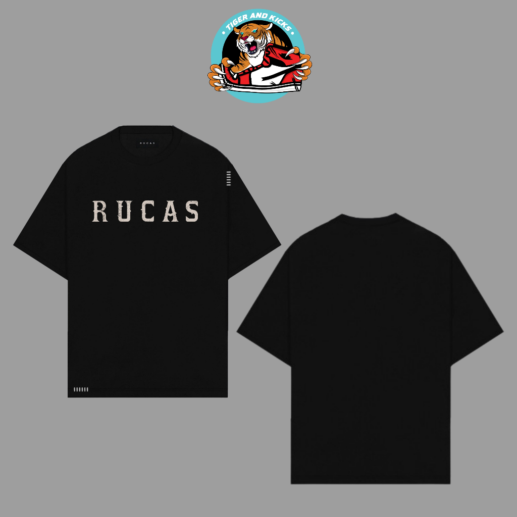 Jual Rucas Season 14 The Initial Hand Stitch Black Tee | Shopee Indonesia