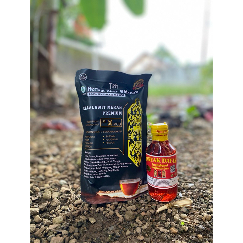 Jual Minyak Urut Dayak Lebal Merah Dan Teh Bajakah Kalalawit Isi 30 ...