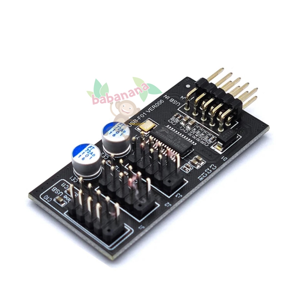 Jual Kabel USB Motherboard 9 Pin Splitter Cabang Front Panel 9Pin Hub ...