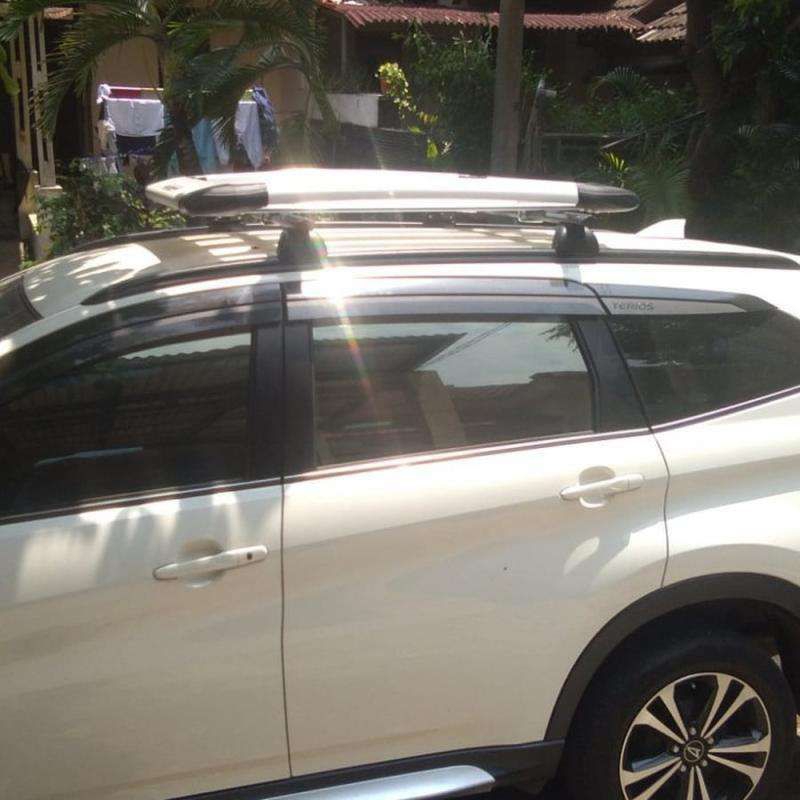 Jual paket roof rack bagasi atas mobil merk platinum jepit roof rail ...