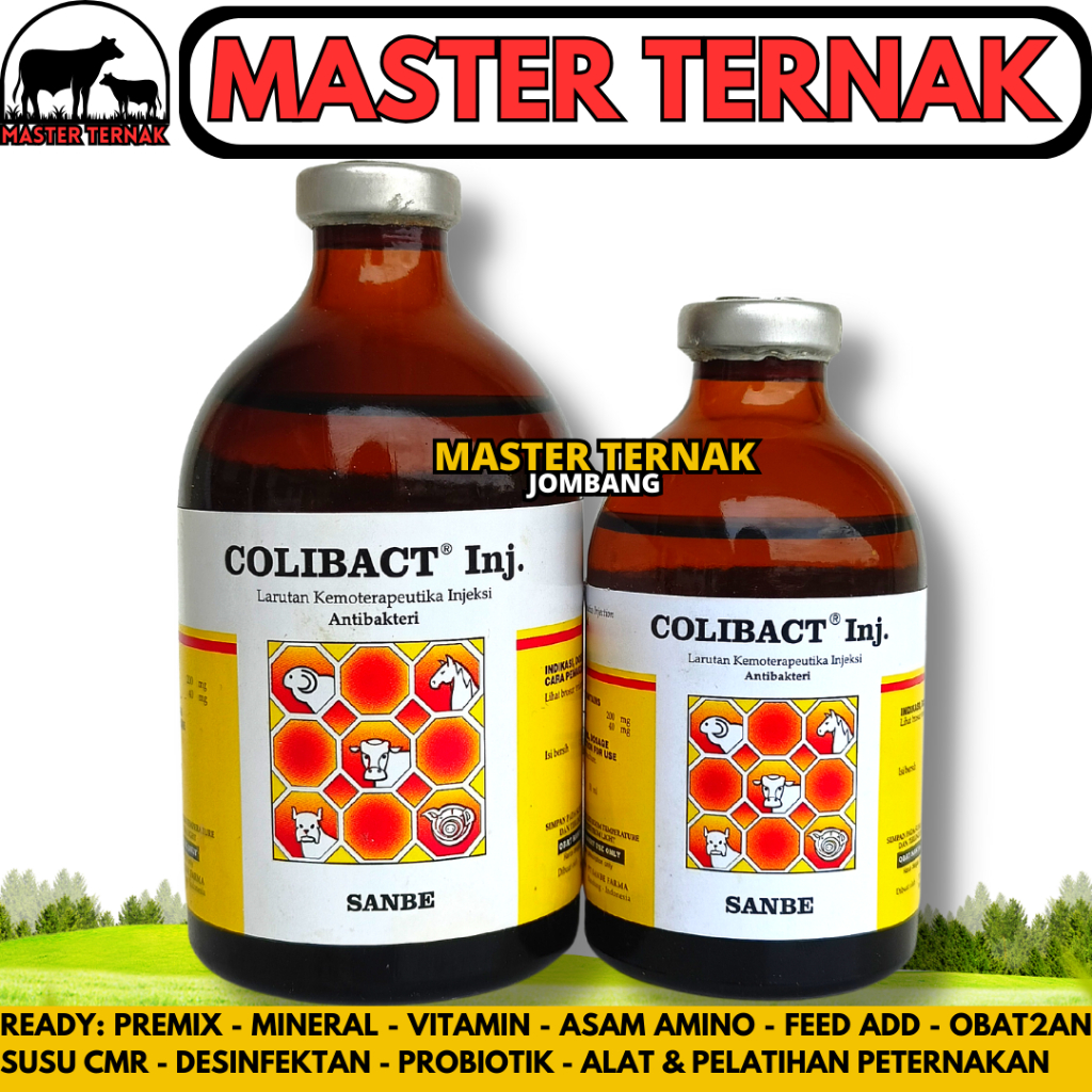 Jual COLIBACT INJEKSI 50ml COLIBACT INJ 100ml - Obat Mencret Sapi ...
