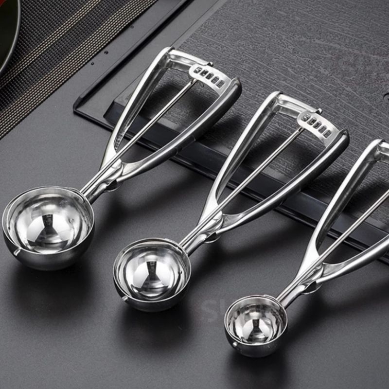 Jual Sekop Es Krim Stainless Steel / Ice Cream Scoop Diameter 4cm & 5cm ...