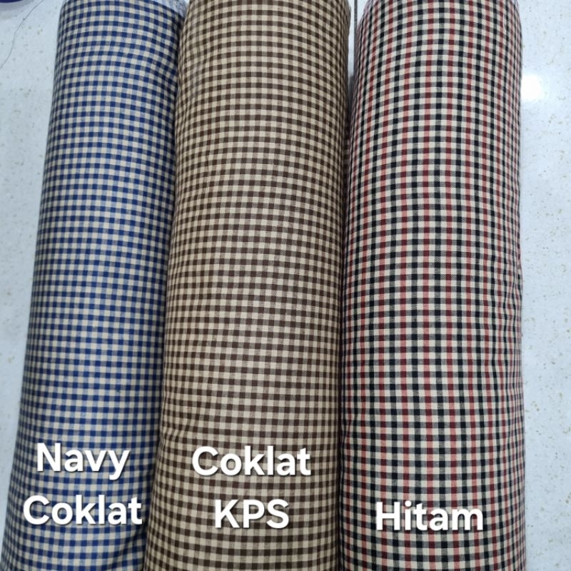 Jual Kain Katun Motif Kotak Kecil Murah Lebar 150cm (Harga per 0,5m ...