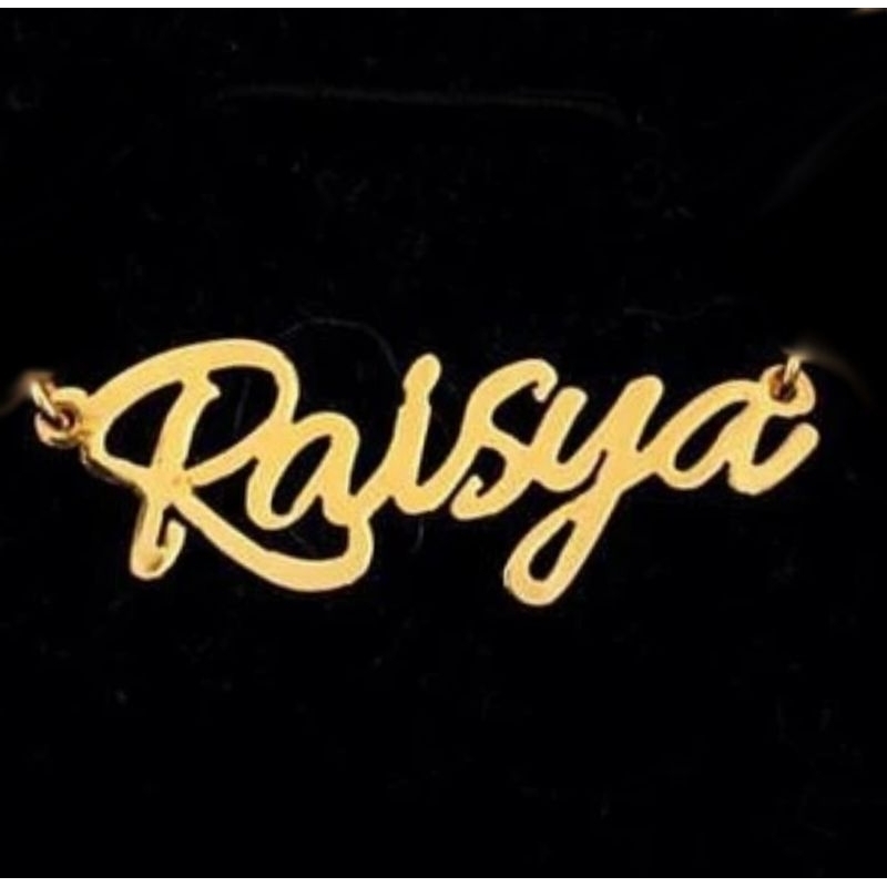 Jual Liontin Nama Anak Sampai Dewasa Model Huruf Sambung Dan Huruf ...