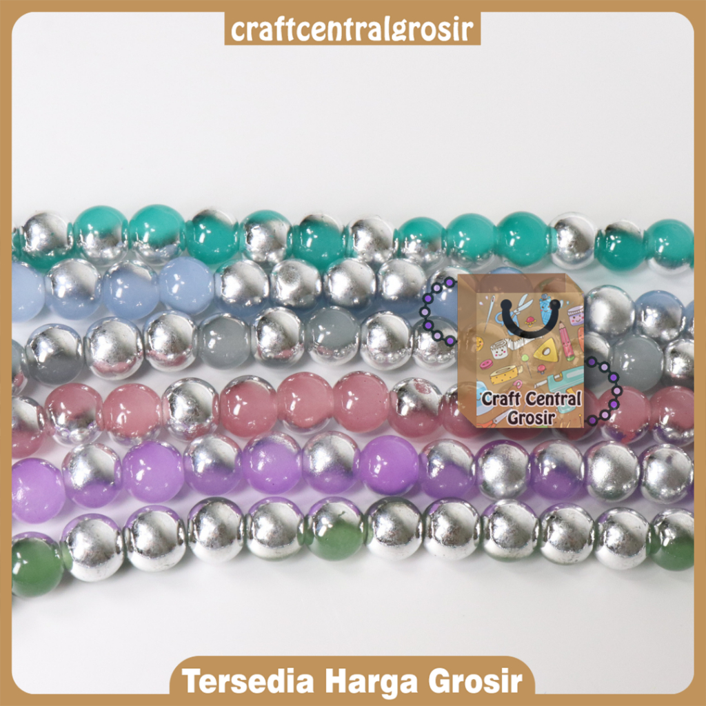 Jual Mutiara Gradasi Perak 8mm | Shopee Indonesia