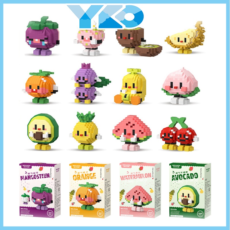 Jual YKO Fruit Buah Building Block Mini Bricks Toys Nano 3D Mainan ...