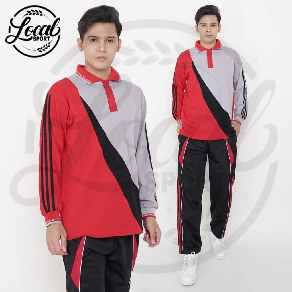 Jual setelan baju olahraga training lengan panjang/seragam olahraga ...