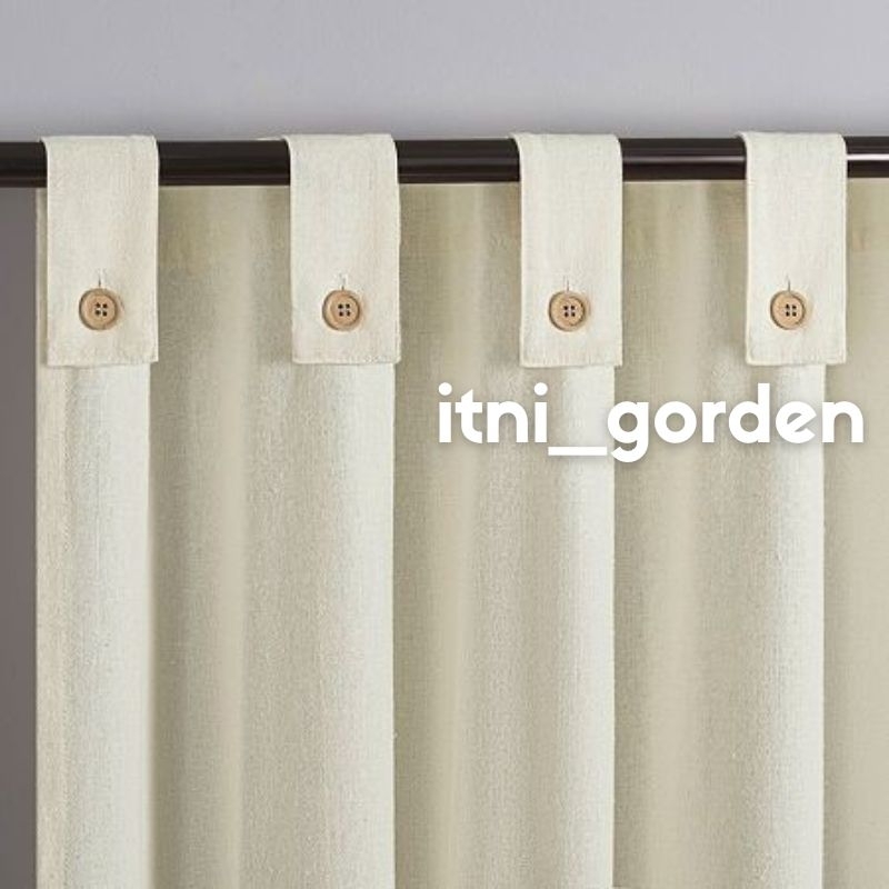 Jual CTR Gorden Jendela Model Kancing Overall lebar 9 Gelombang ...