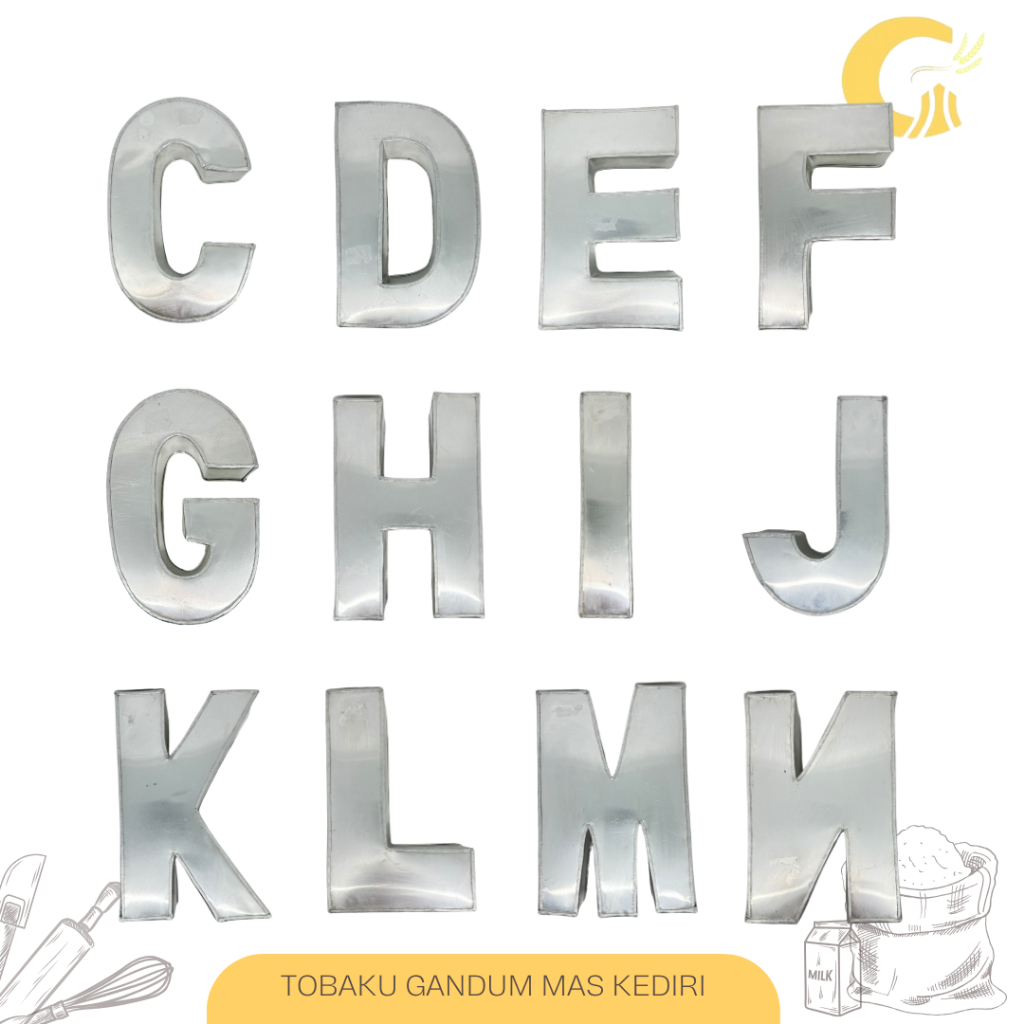 Jual Loyang Huruf / Cetakan Huruf / Loyang Alphabet / Cetakan Alphabet ...