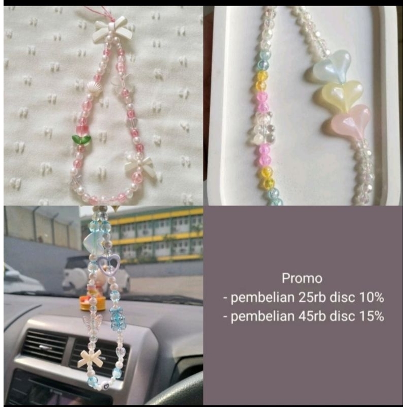 Jual tali hp | gantungan hp | hp lanyard | manik manik Korea lucu ...