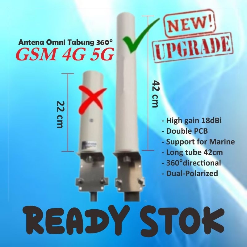 Jual ANTENA OMNI TABUNG 42cm HIGH GAIN | Shopee Indonesia