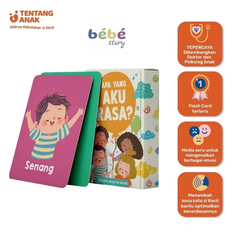 Jual TENTANG ANAK "APA YANG AKU RASA? " FLASHCARD / MAINAN EDUKASI ANAK ...