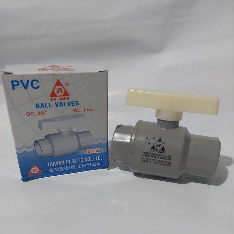 Jual Ball Valve Jiarong Jia Rong 3/4 " Stop Kran PVC 3/4 inch Original ...