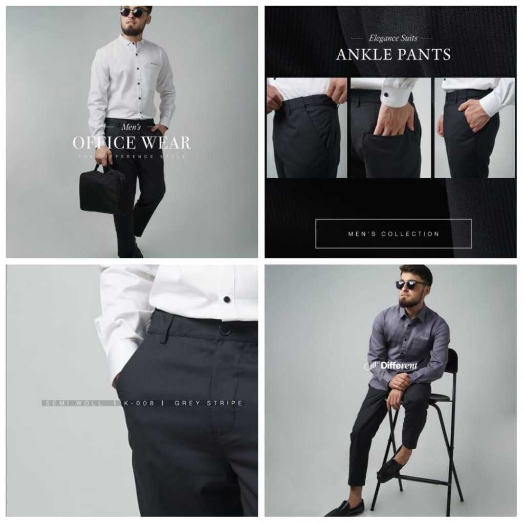 Jual SAMASE Celana Sirwal Angkle Pants K-008 - Semi wool | Shopee Indonesia