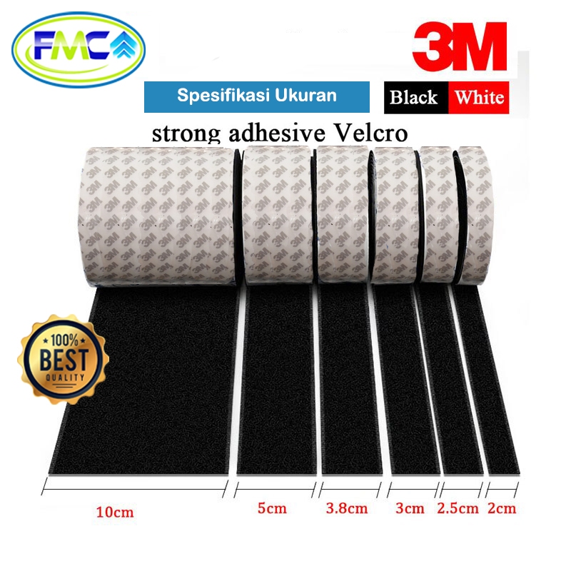 Jual Velcro Tape 10cm Velcro Perekat Double Tape Super Kuat Hook and ...