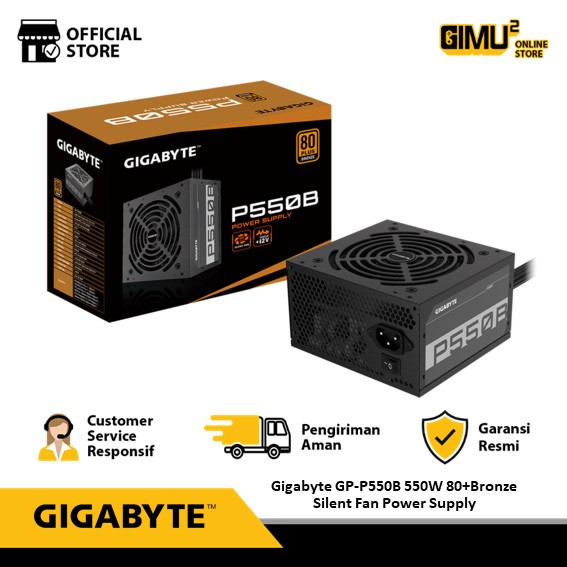 Jual Gigabyte GP-P550B 550W 80+Bronze / Silent Fan Power Supply ...