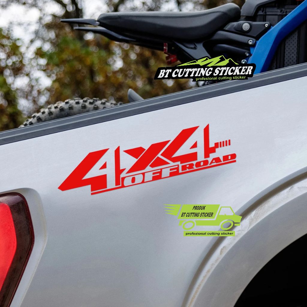 Jual cutting stiker mobil 4x4 Off Road tahan air stiker 4x4 off road ...