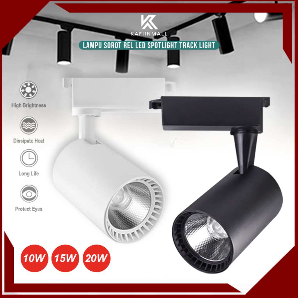 Jual 15W LAMPU SOROT REL LED SPOTLIGHT TRACK LIGHT COB SPOT LIGH ...