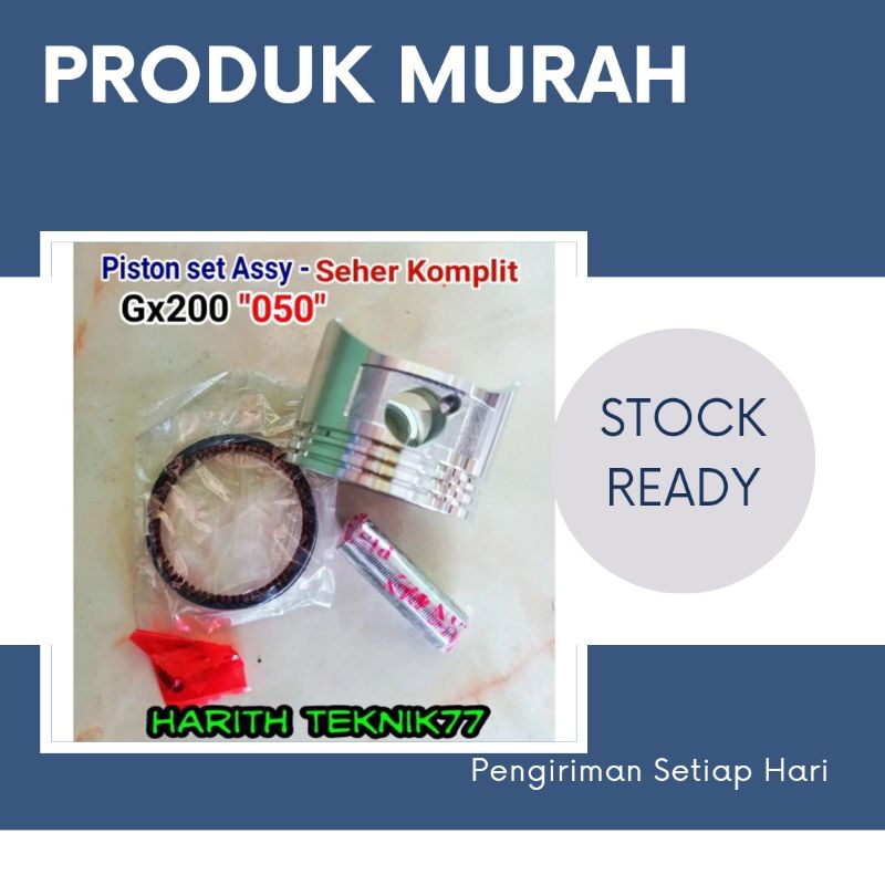 Jual Seher piston Piston assy gx200 Offer size O25'050 mesin Honda | Shopee Indonesia