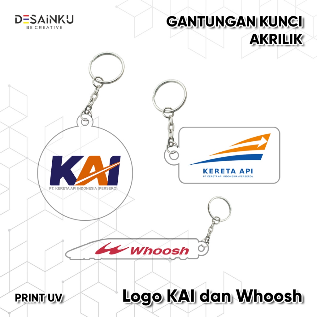 Jual Gantungan Kunci LOGO KERETA API KAI/ Ganci KAI / KEYCHAIN ...
