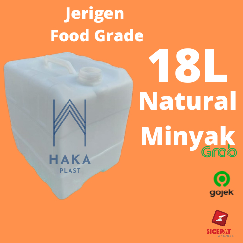Jual Jerigen plastik Baru 5 10 20 25 30 Liter L Dirigen Putih Natural ...