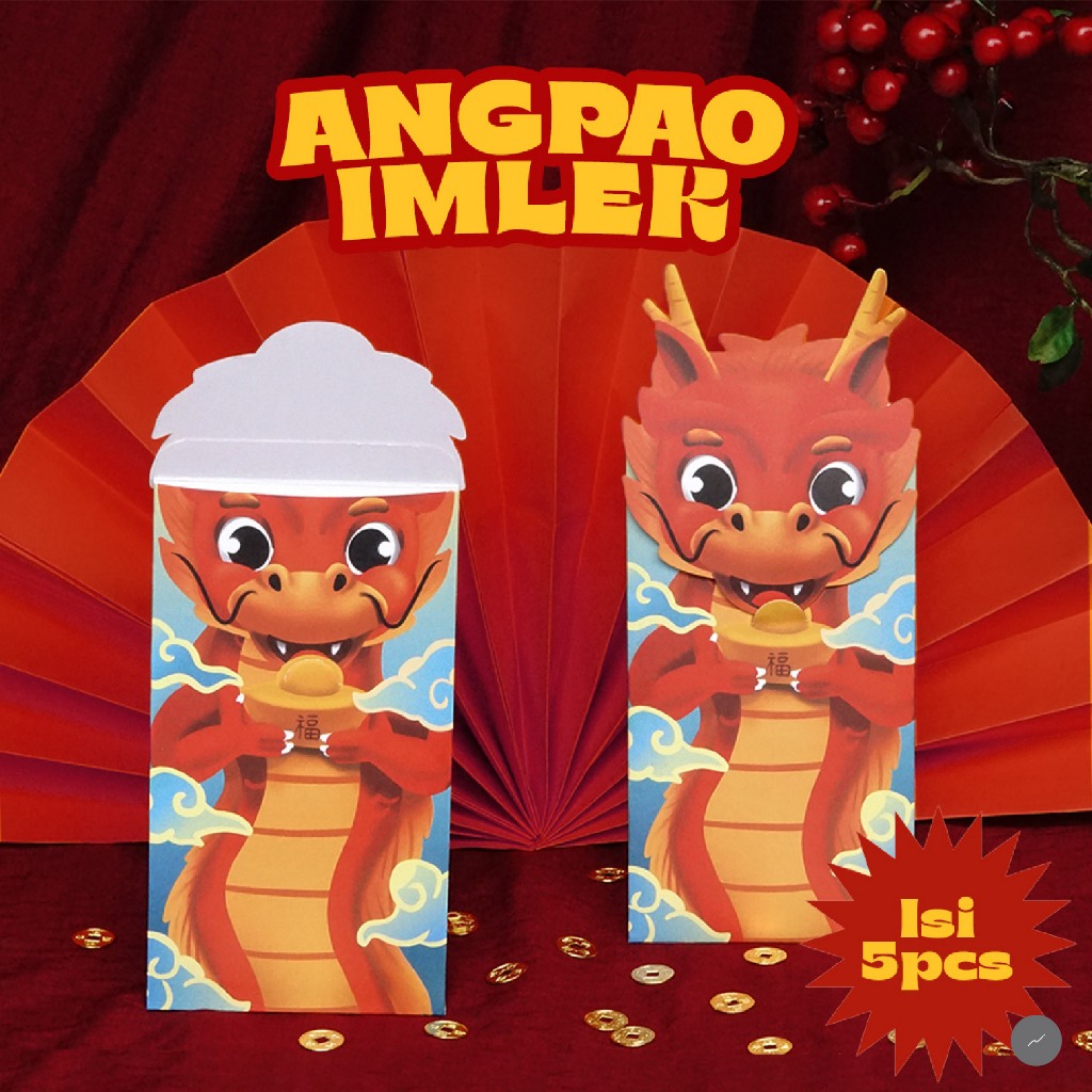 Jual Angpao Imlek Naga Angpau Dragon Tahun Baru Sincia CNY 24 (BABY ...