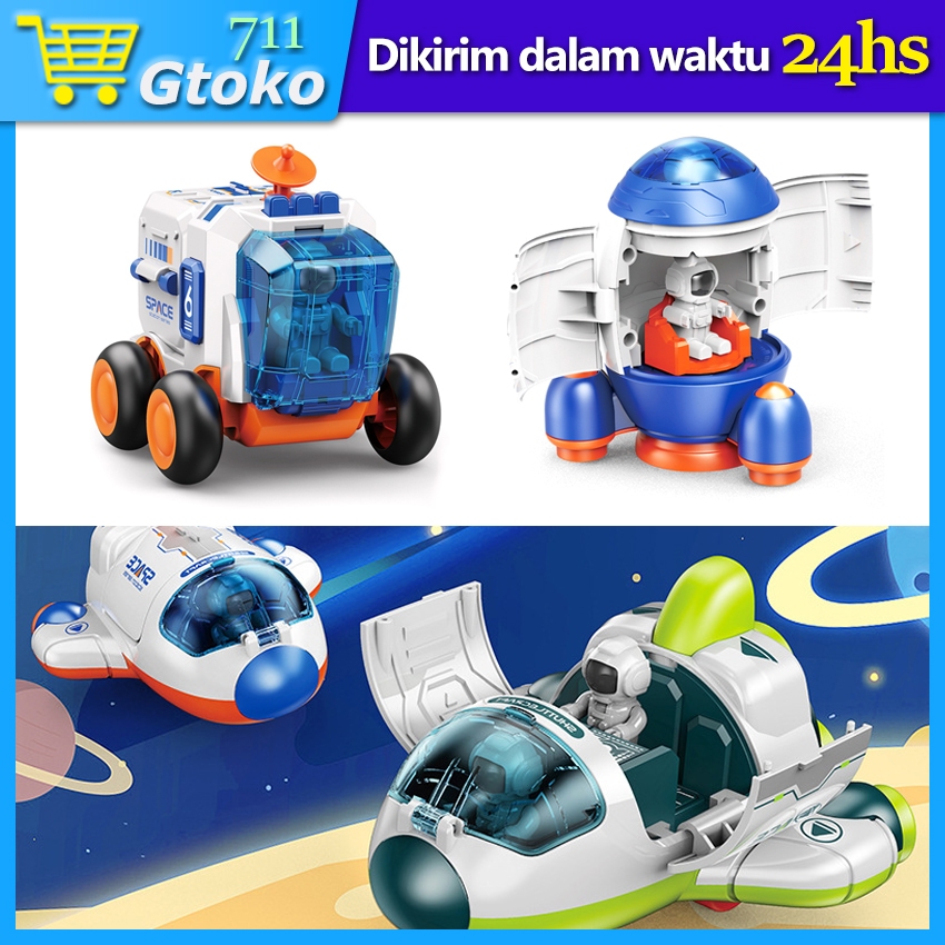 Jual Mainan Edukasi Anak Simulasi Stasiun Luar Angkasa Pesawat Rocket ...