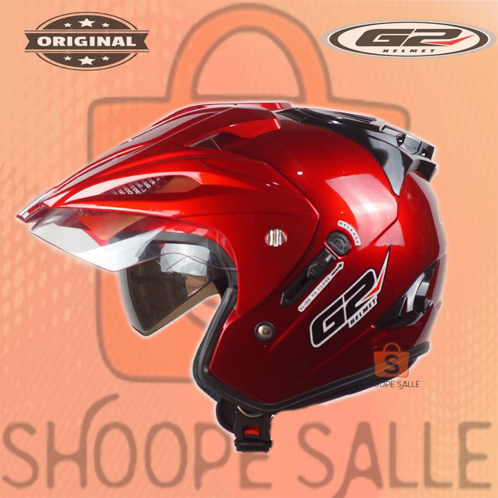 Jual Helm G2 Exterminator I Helm G2 CX Double Visor I Helm G2 2 Visor I ...