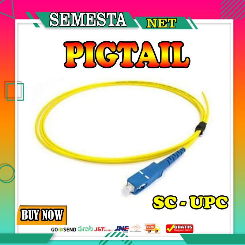 Jual Kabel Pigtail Fiber Optik SC UPC Kuning Pigtail 1m | Shopee Indonesia