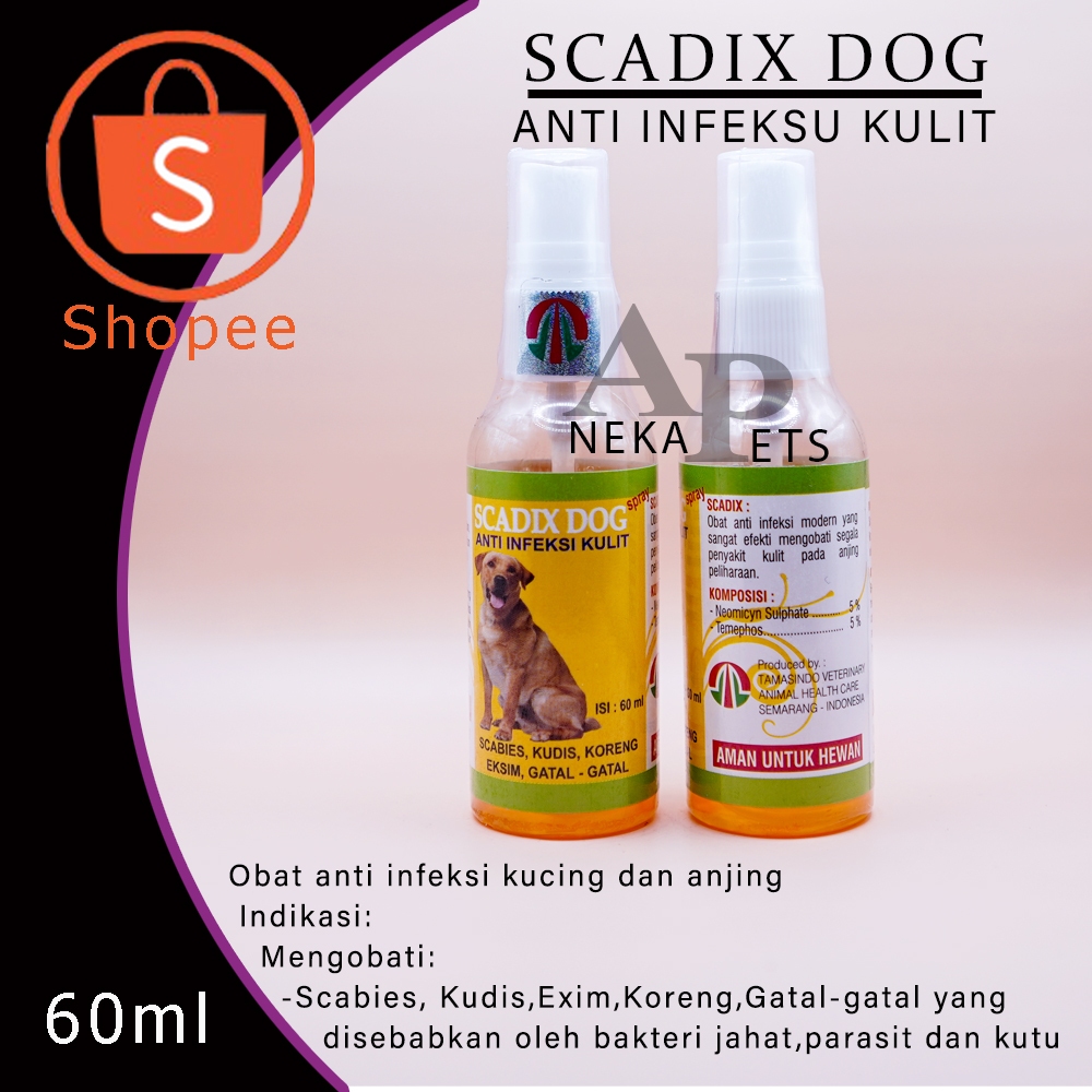 Jual Scadix Dog Spray 60ml - Obat Anti Scabies Kudis Pada Anjing ...